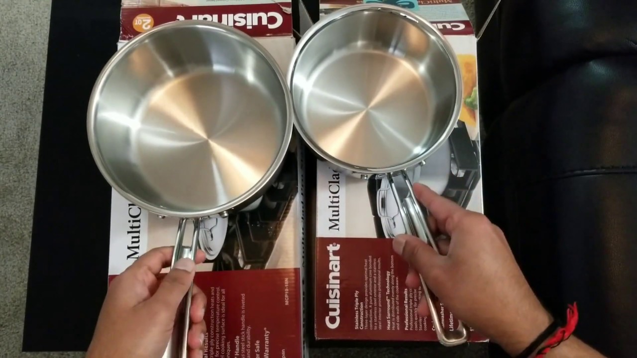 Cuisinart MCP19 MultiClad Pro 2 Quart Vs 1 5 Quart Size Comparison