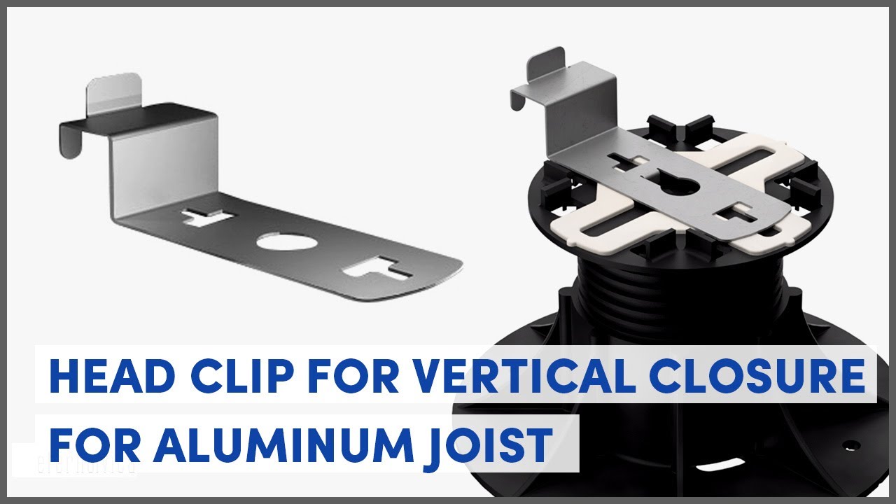 Head clip for vertical closure for aluminium joist | Pedestal by Eterno ...
