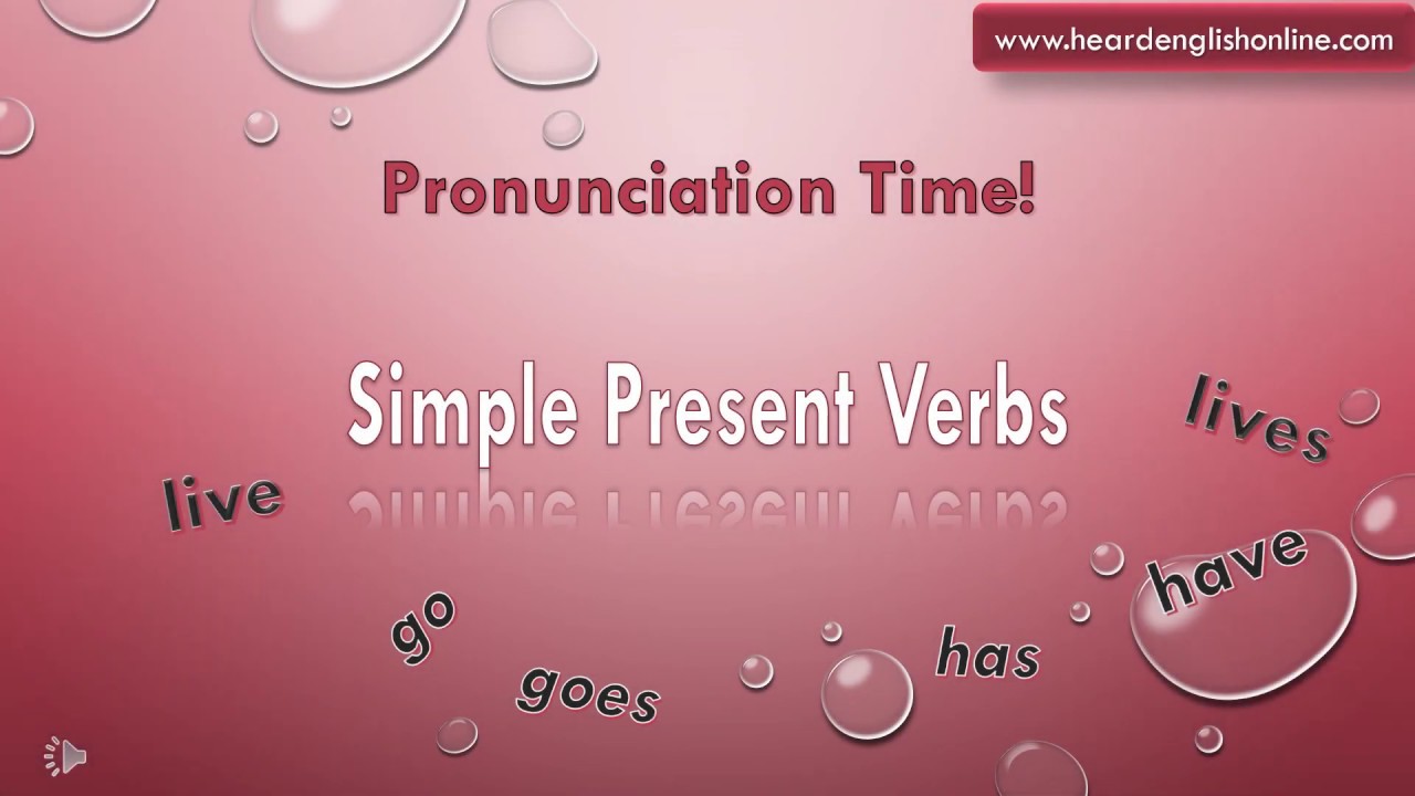 Simple Present Pronunciation Verbs - YouTube