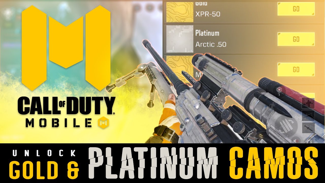 Fastest way to Unlock Sniper Rifle Platinum Camo | Unlock Gold Camos ...
