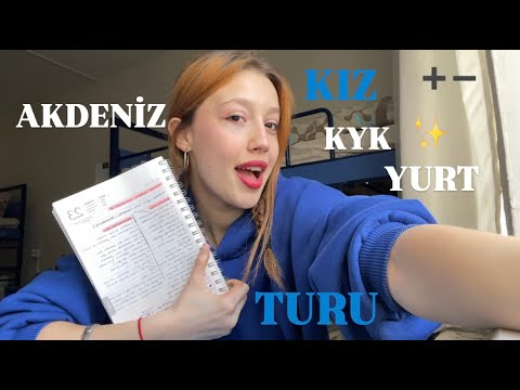 AKDENİZ KIZ YURDU | yurt ve oda turu | avantajları/dezavantajları #kykyurt