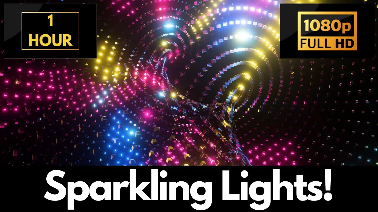 Abstract Sparkling Lights Background – 1 HOUR Satisfying Background ...