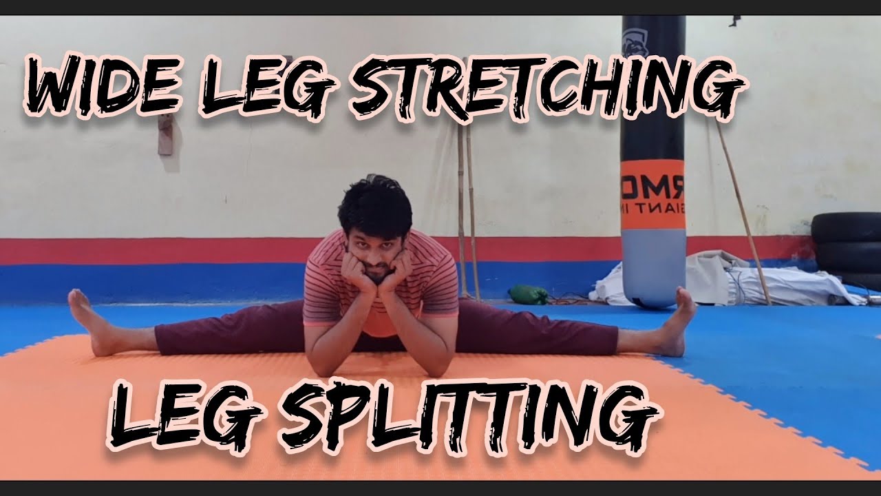 Leg splits / wide leg stretching in telugu by Martial guy | ARSHAD ...