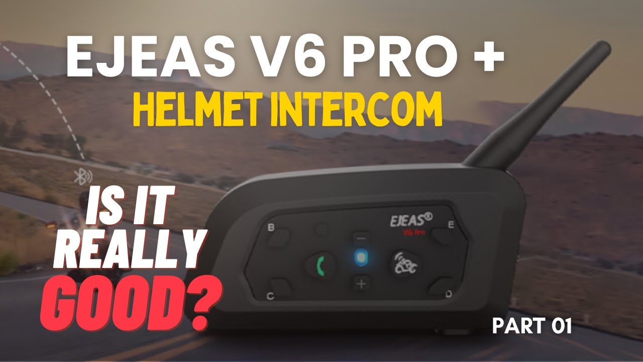 EJEAS V6 Pro Plus Helmet Intercom | Unboxing | Features | Pairing ...