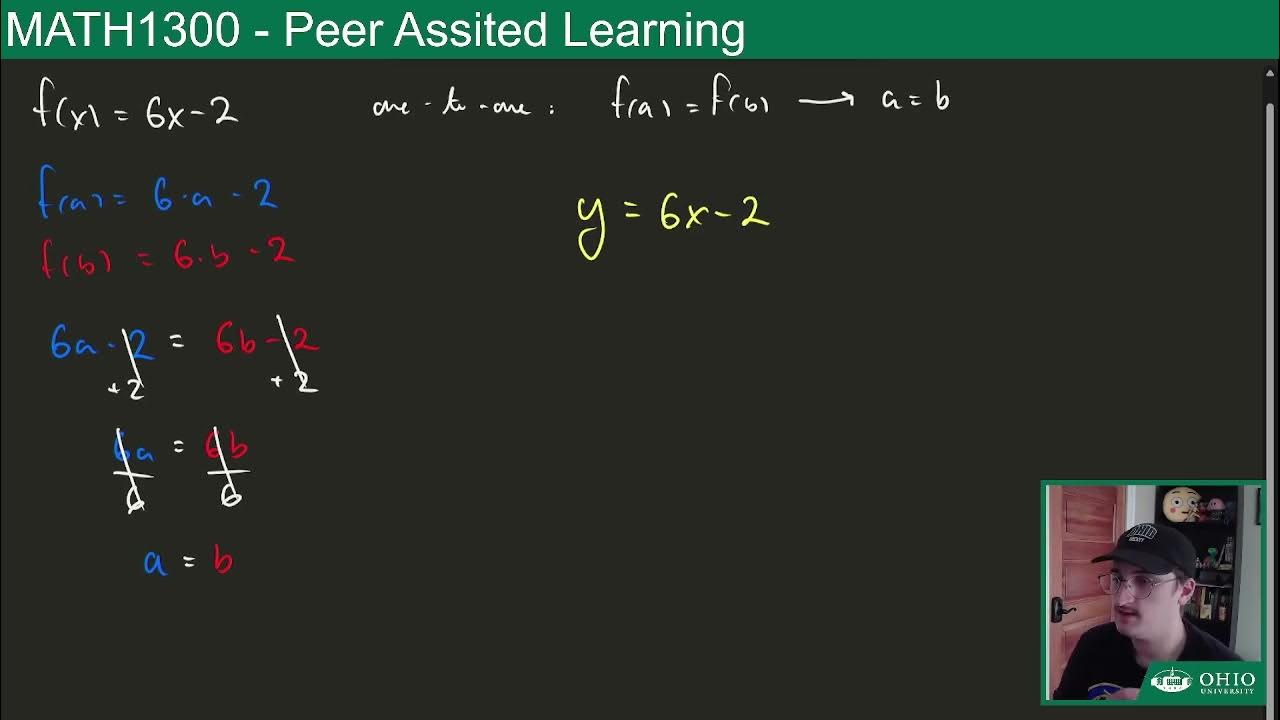 Finding a Functions Inverse Worked Example - MATH1300 Peer Assisted Learning - YouTube