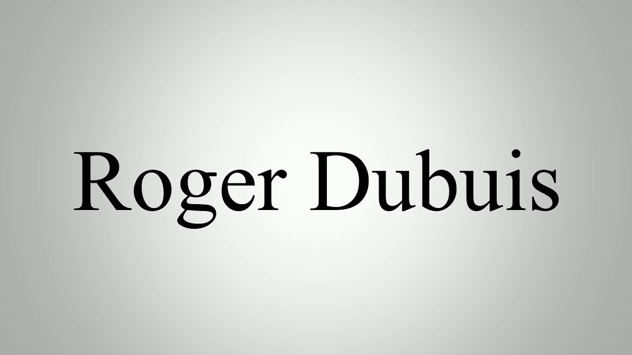 Learn How To Pronounce Roger Dubuis - YouTube