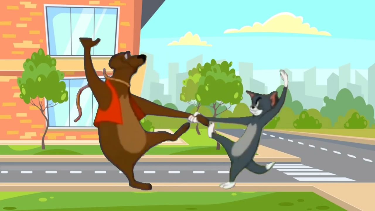 Tom and Cow funny dancing cartoon||Tom and Jerry|Tom & Jerry # ...