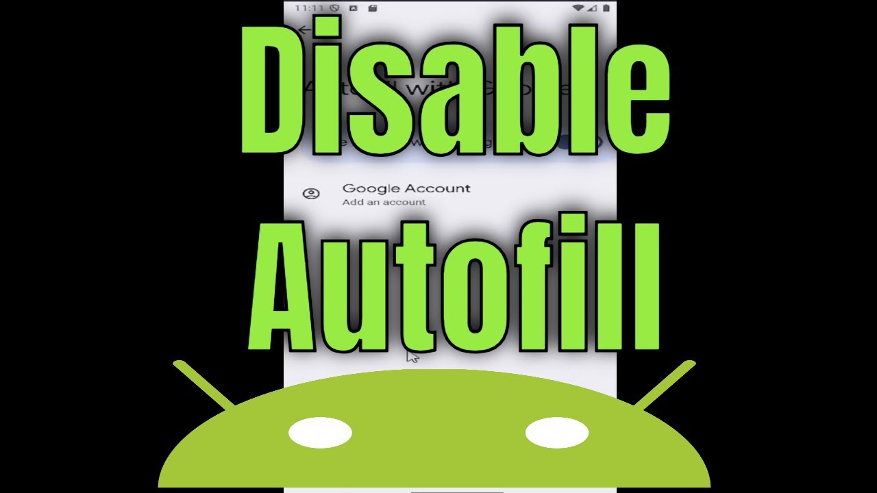 How to Disable Autofill on Android Phone [2026] - YouTube