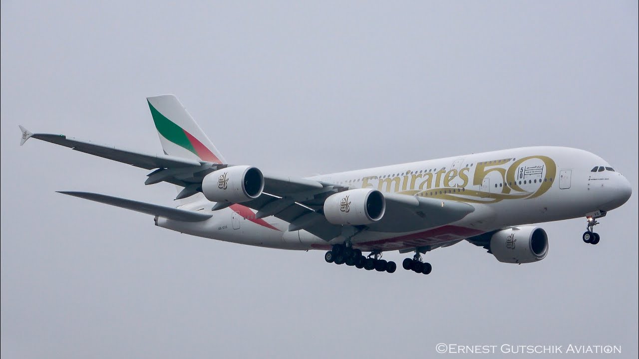 Two! Emirates Airbus A380 Special Liveries Arriving at Toronto Pearson ...