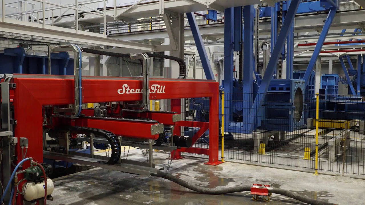 Machinebesturing rioolbuizen productiemachine - YouTube