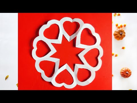 How to make Heart Paper craft step by step||Heart paper craft||Heart ...