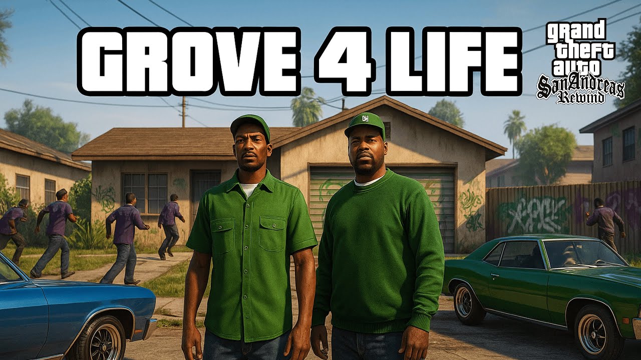 GTA San Andreas Definitive Edition -Grove 4 Life | Gang War Begins! 💥 ...