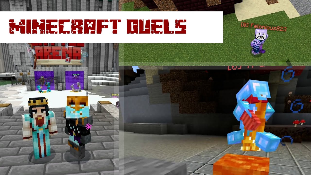 Combo's geven in 2v2 Minecraft battle Arena - YouTube