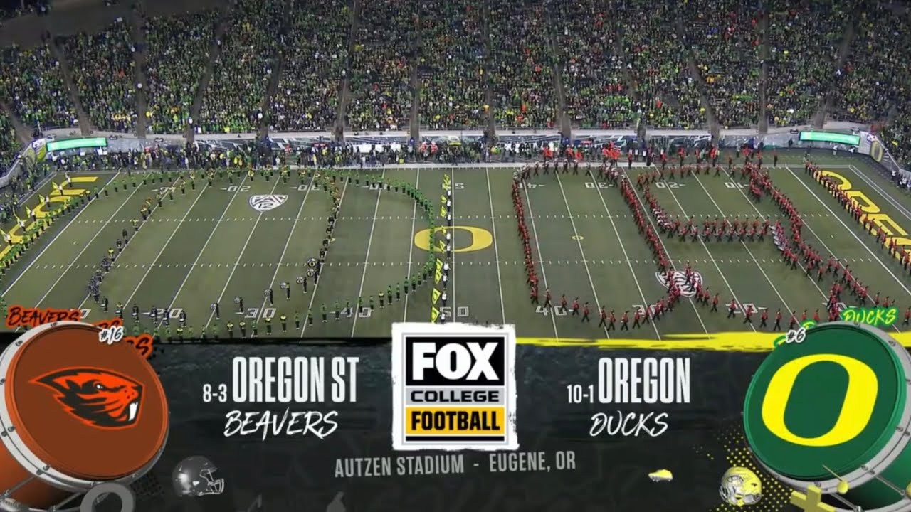 CFB on FOX intro | 16 Oregon State @ 6 Oregon | 11/24/23 - YouTube