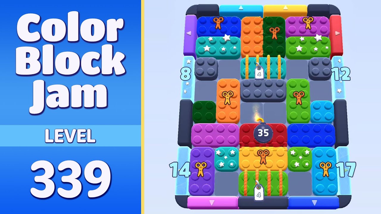 Color Block Jam Level 339 | Every Puzzle Solved! 🎯 - YouTube