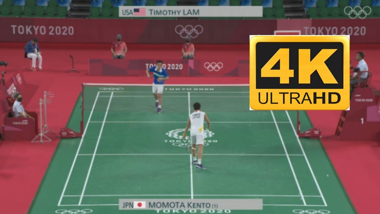 [ 1]Kento Momota (JPN) VS Timothy Lam (USA) olympics highlights Group ...