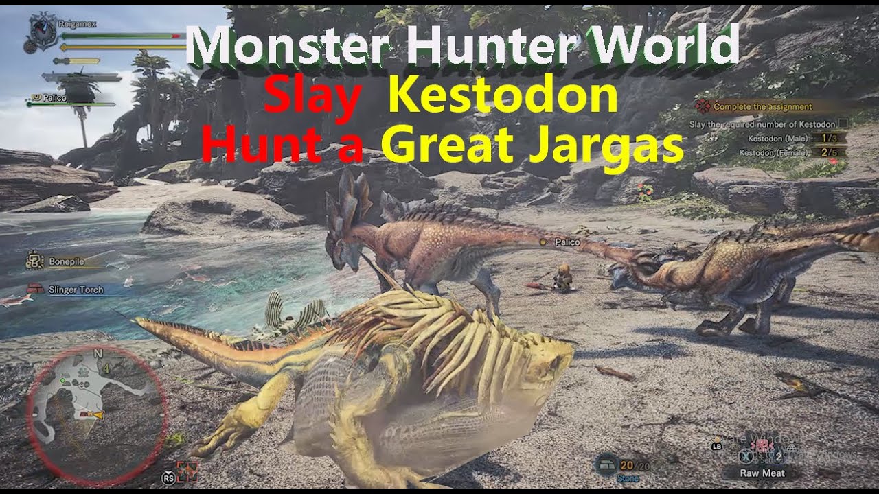 Monster Hunter World Slay Kestodon & Hunt a Great Jargas |Ressolution ...