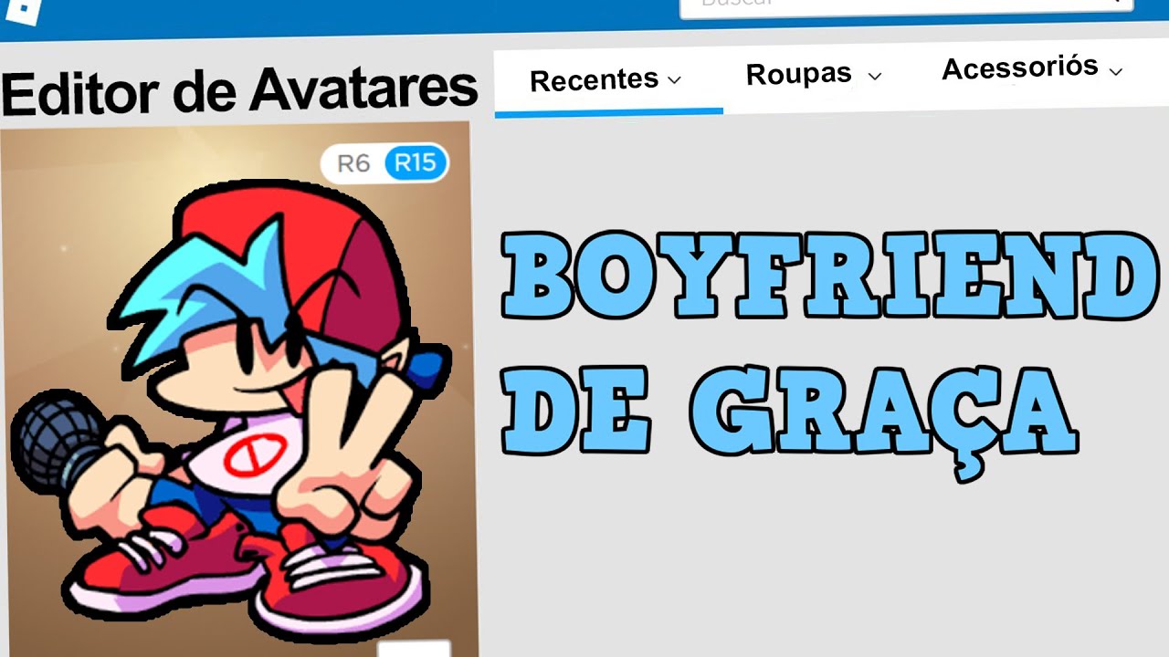 COMO FAZER DE GRAÇA O BOYFRIEND DO FRIDAY NIGHT FUNKIN NO ROBLOX - YouTube