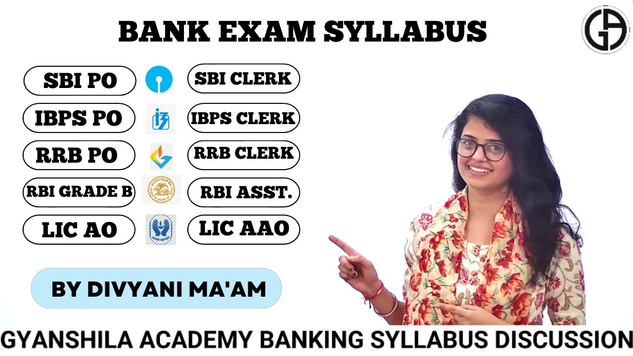 COMPLETE BANKING EXAM SYLLABUS EXPLAINED | BY DIVYANI MA'AM | SBI ...