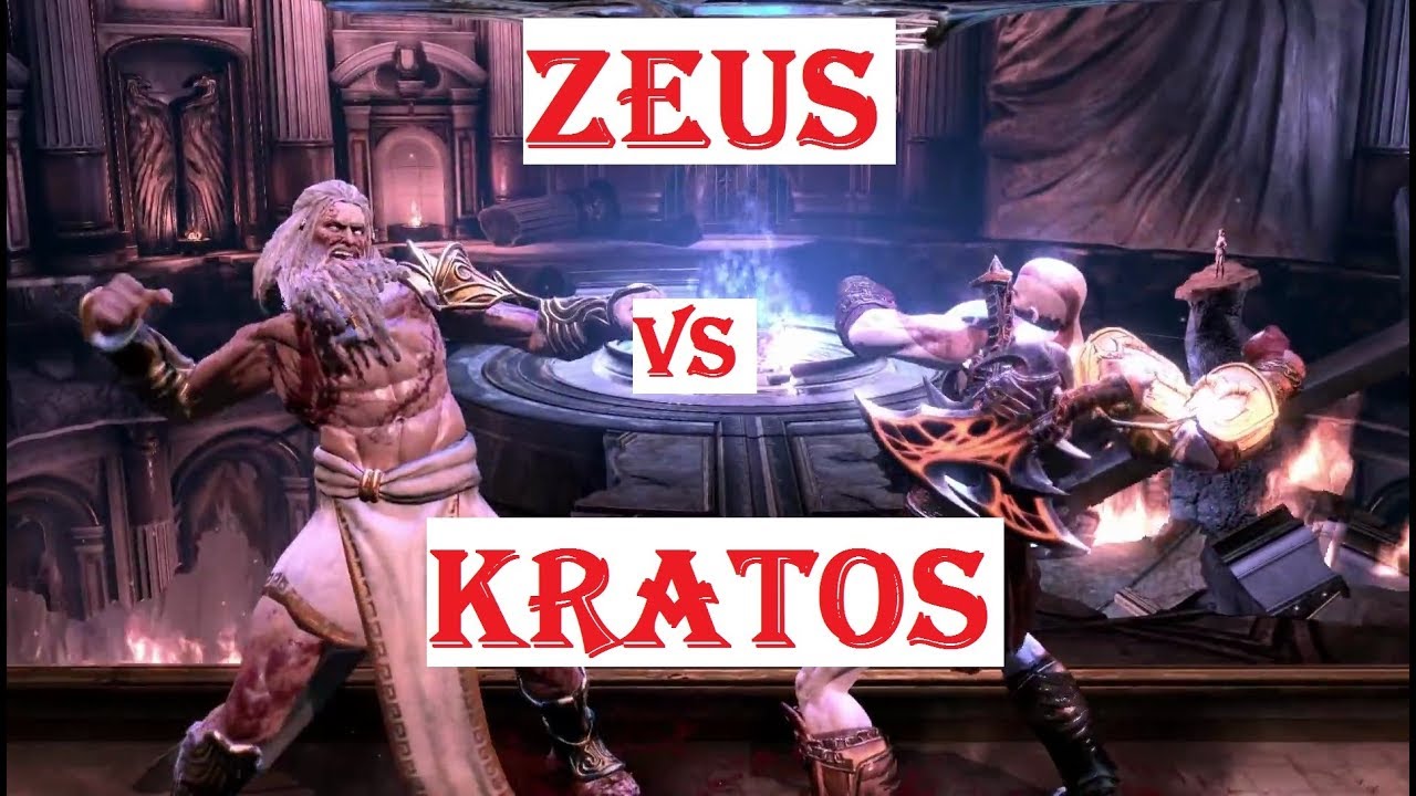 Young Kratos vs Zeus Final Boss Fight - God of War III Remastered ...