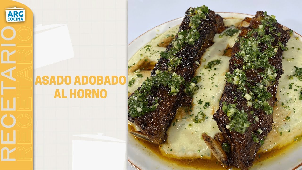 ASADO al HORNO ADOBADO - Paso a paso - YouTube