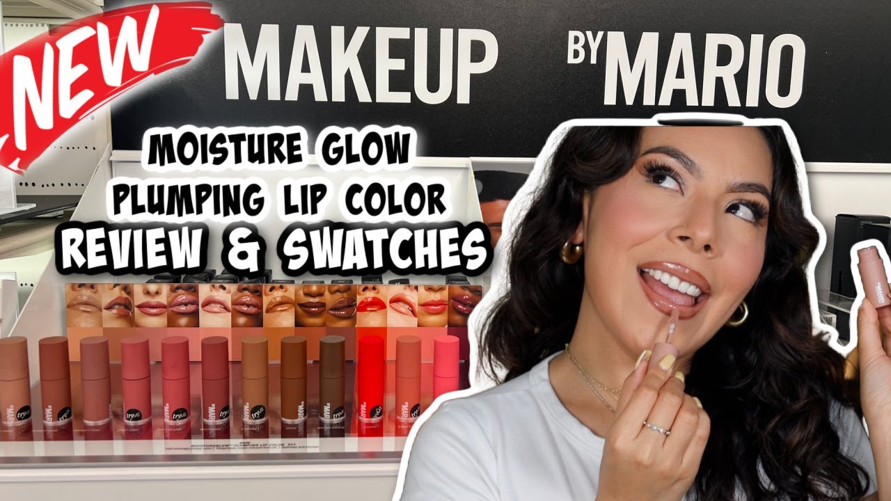 NEW MAKEUP BY MARIO PLUMPING LIP COLORS (REVIEW & LIP SWATCHES) - YouTube