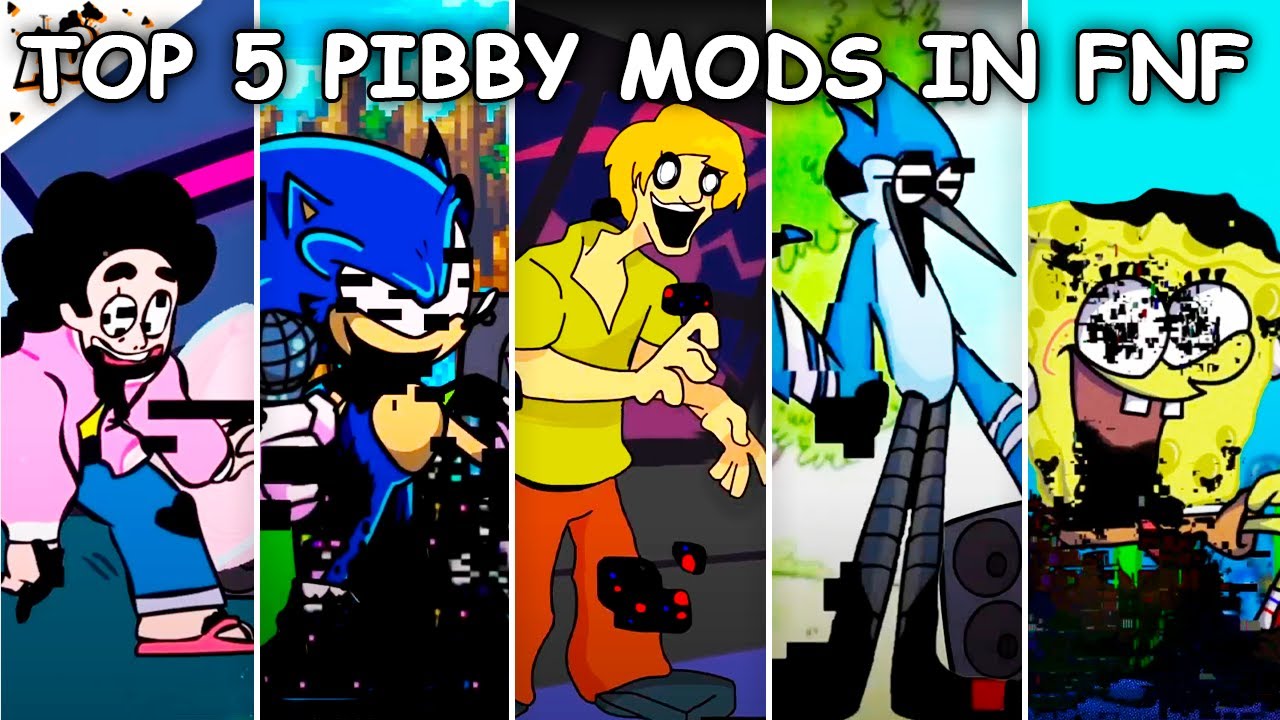 Top 5 Pibby Mods in Friday Night Funkin' - YouTube