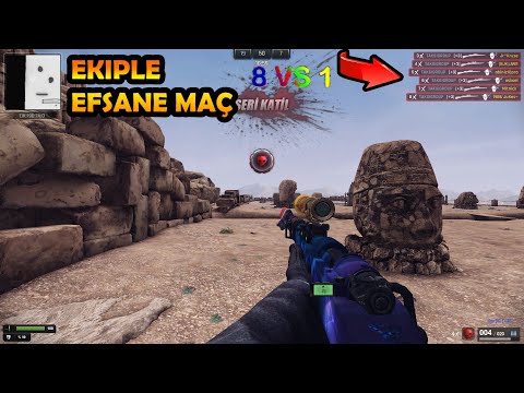 EKİPLE BERABER 8 VS 1 NİŞANCI OYNADIM EFSANE MAÇ OLDU !! ZULA