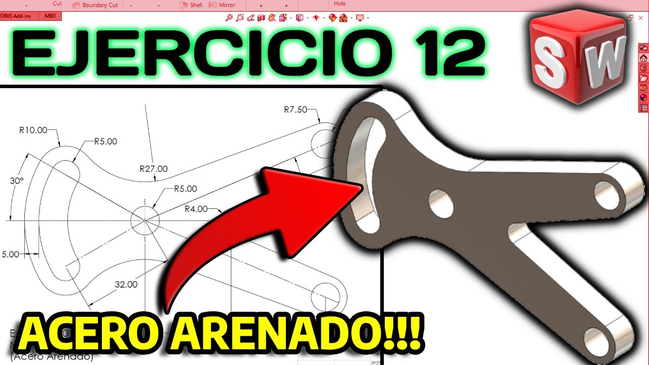 SIMETRIA Y LINEAS DE INFERENCIA | TUTORIAL BASICO SOLIDWORKS ...