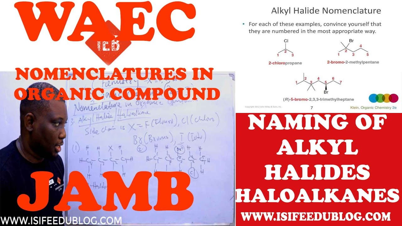 8. Naming of alkyl halide | Naming of organic compounds | organic ...