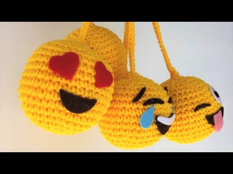 Amigurumi Emoji Anahtarlık Yapılışı! | Kolay Örgü Modelleri