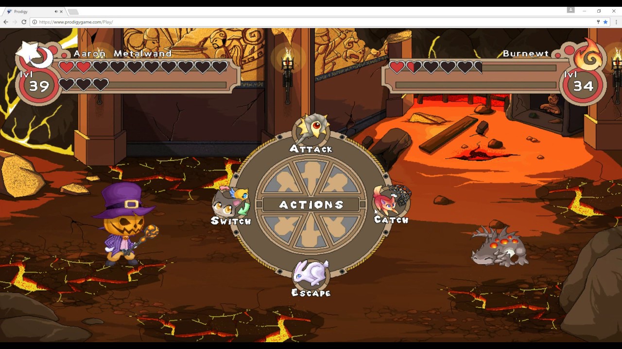 prodigy math game 170207 part3 new pet burnewt - YouTube