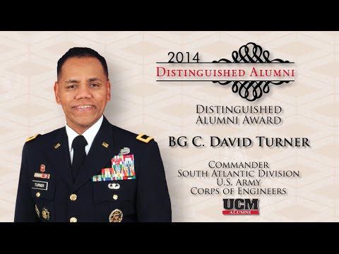 UCM Distinguished Alumni 2014 - BG C. David Turner - YouTube