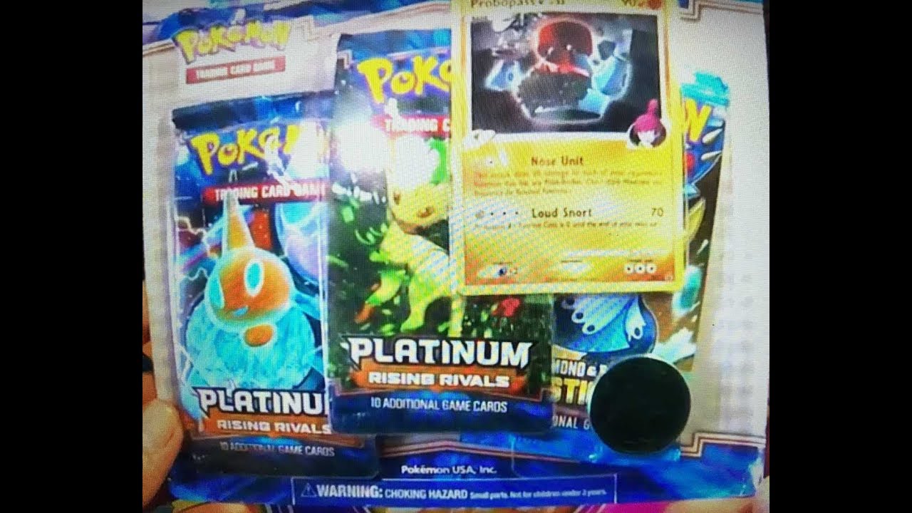 Platinum Rising Rivals 3 pack Blister Vintage Pokémon TCG - YouTube