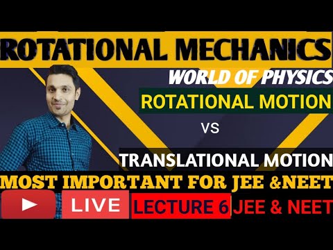 ROTATIONAL MOTION CLASS 11|ROTATIONAL MECHANICS|TRANSLATIONAL MOTION ...