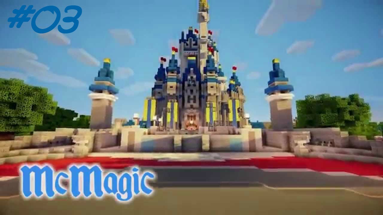 Minecraft Disney | Tour Of Magic Kingdom | Part 1! - YouTube