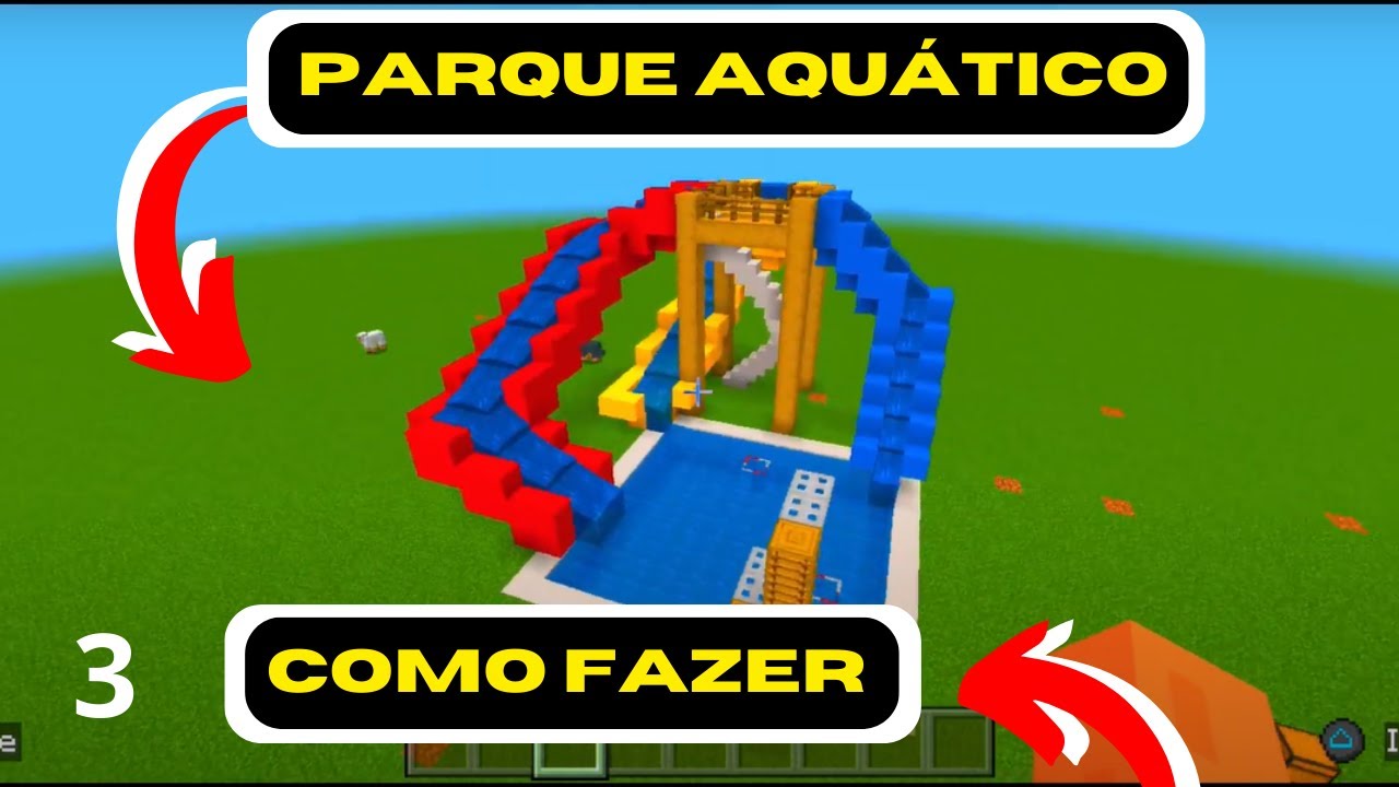 🔨 COMO FAZER um PARQUE AQUÁTICO no minecraft - Build Hack Verão #3 ...