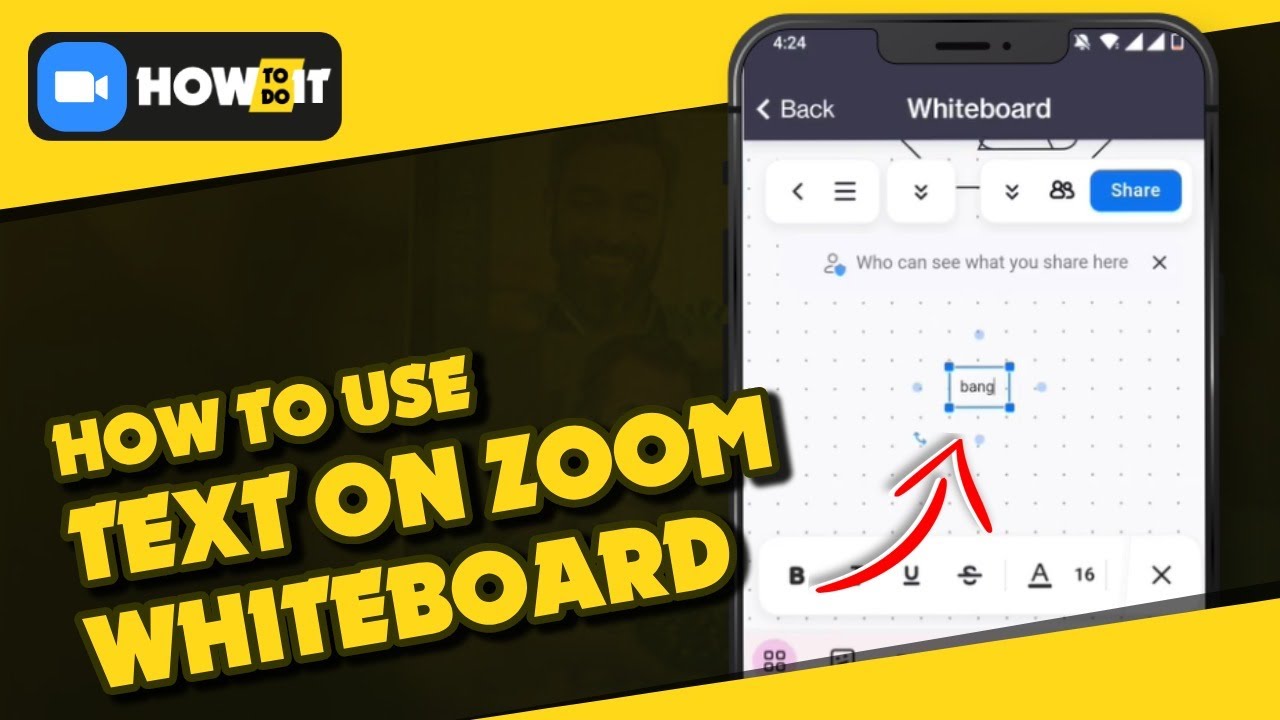 How to use text on zoom whiteboard 2024 | Skill Wave - YouTube