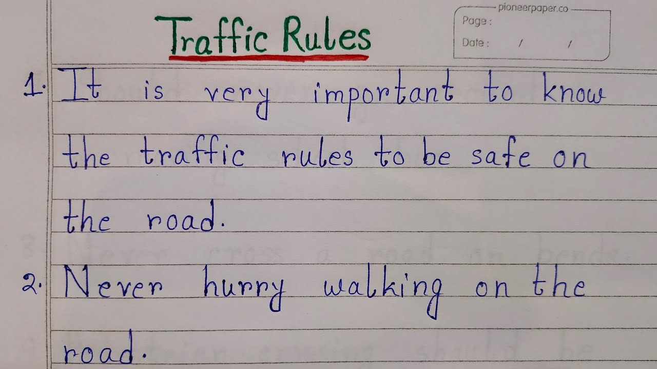 10 Lines On Traffic Rules | Essay On Traffic Rules In English | Road ...