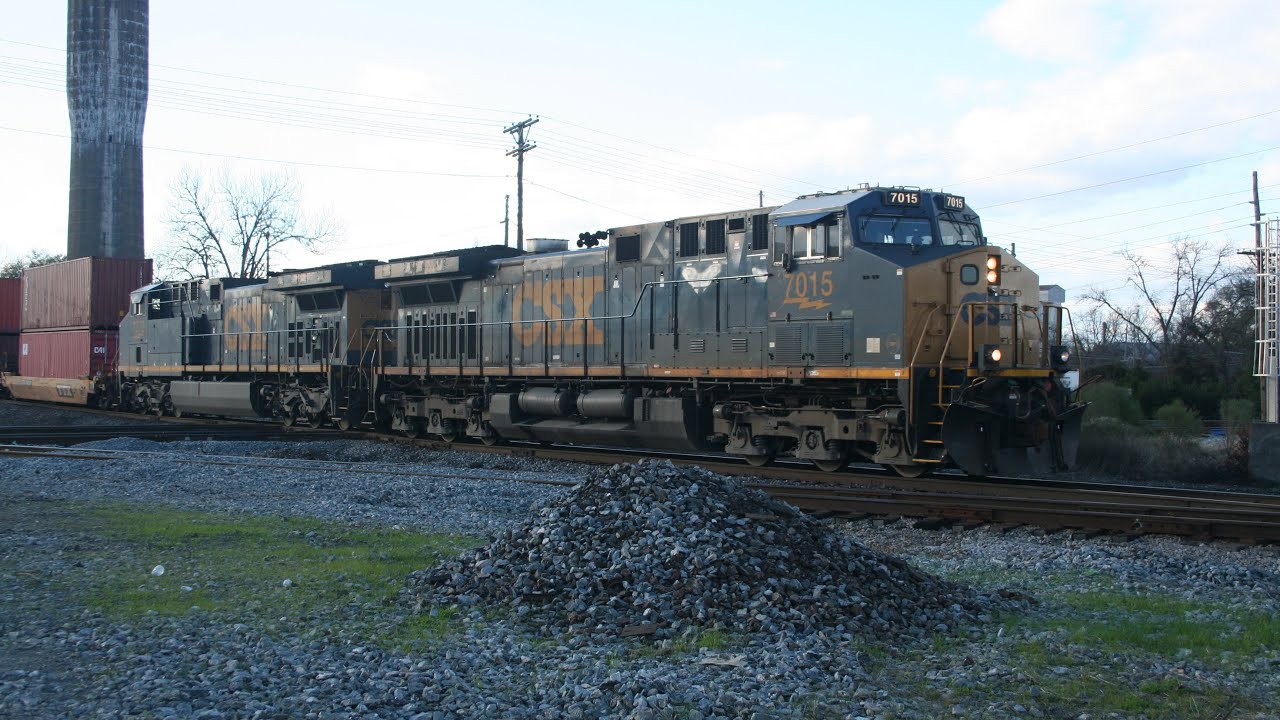 CSX 7015 Leads I141 W/ A Foward Facing K5HL Through Cordele, GA - YouTube