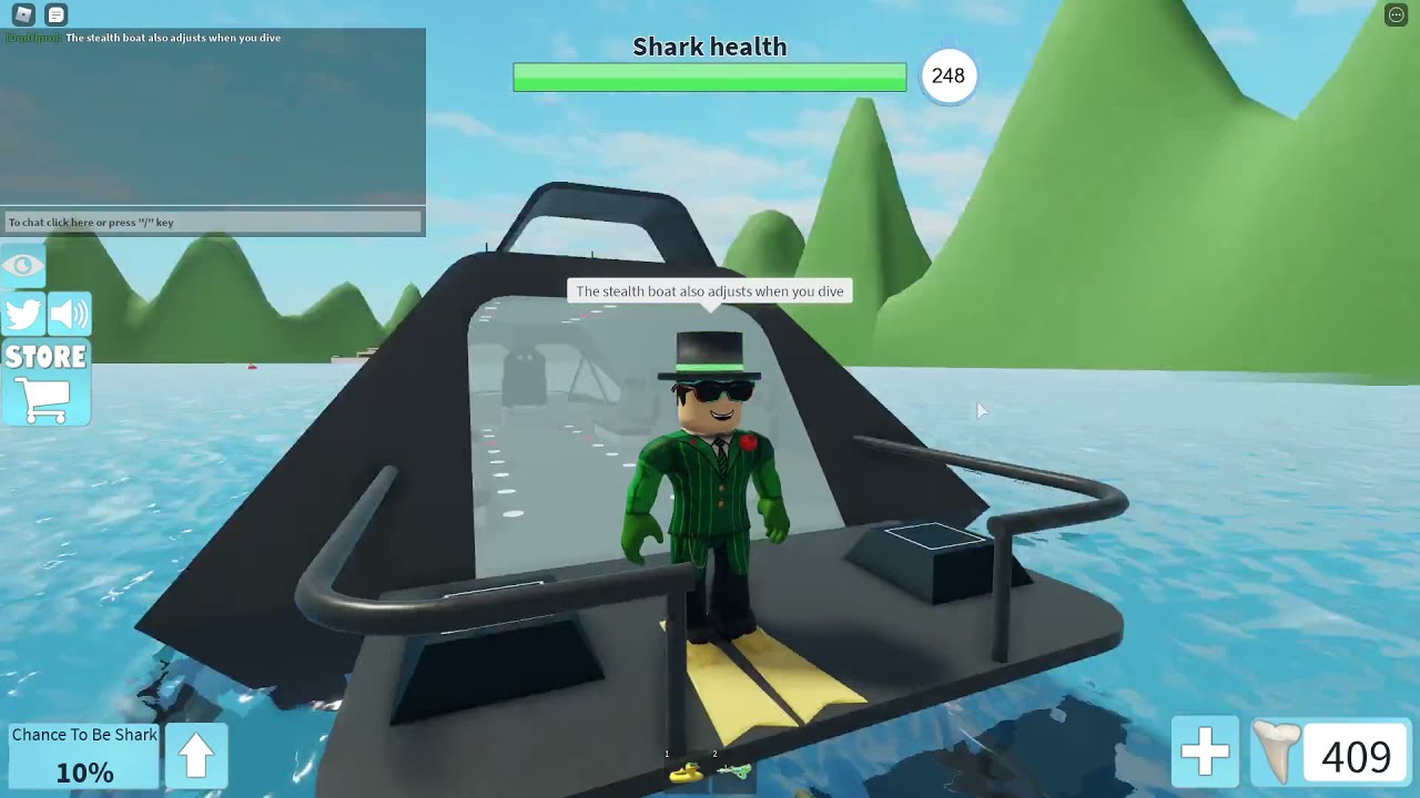 SharkBite Stealth Boat Showcase | Roblox - YouTube