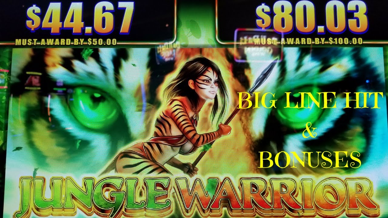 BIG WIN on JUNGLE WARRIOR + RUBY STAR SLOT MACHINE BONUSES - VIEJAS ...