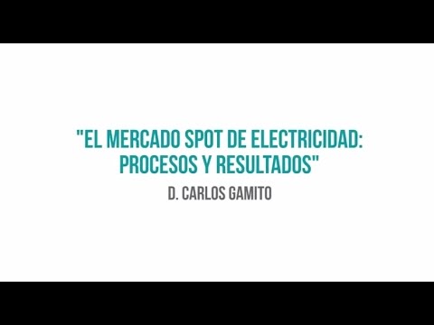 Jornada Técnica Sobre Mercado Eléctrico - D. Carlos Gamito - YouTube
