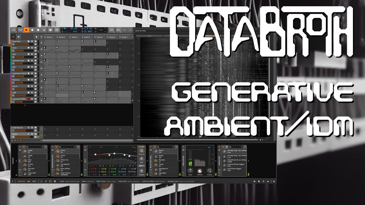 Generative ambient/ idm/ glitch, playing with new plugins - YouTube