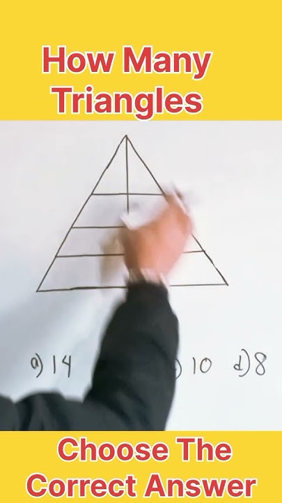 Find number of triangles/ triangle reasoning/counting figures - YouTube