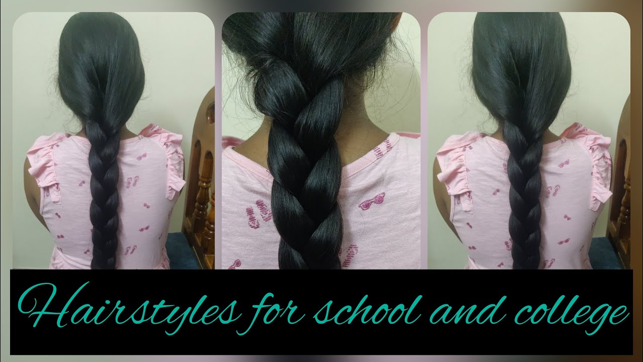 Easy hairstyles for School or College || Simple and Cute || Long Hair ...
