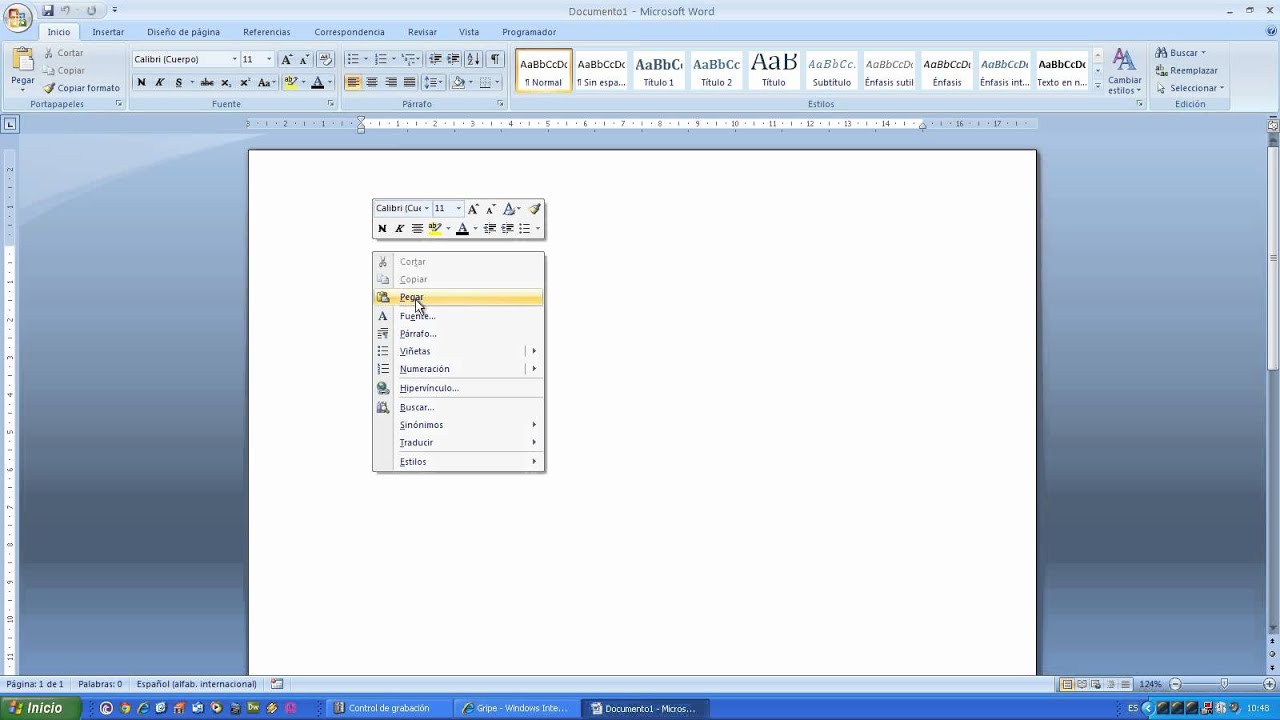 7 Traspaso de informacion a Word - YouTube