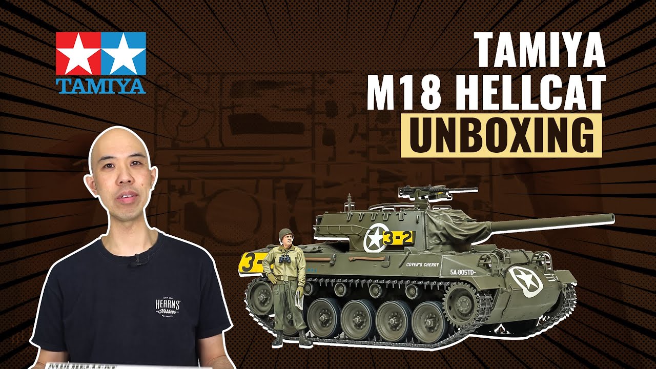 Tamiya Plastic Model Kit | 1/35 M18 Hellcat Unboxing | #askHearns - YouTube