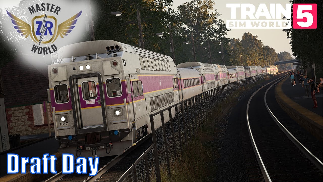 Draft Day | MBTA Commuter | CTC-5 & HSP46 | Train Sim World 5 - YouTube