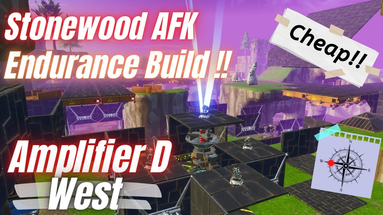 Fortnite STW Stonewood endurance build AFK - Amplifier D West - CHEAP ...